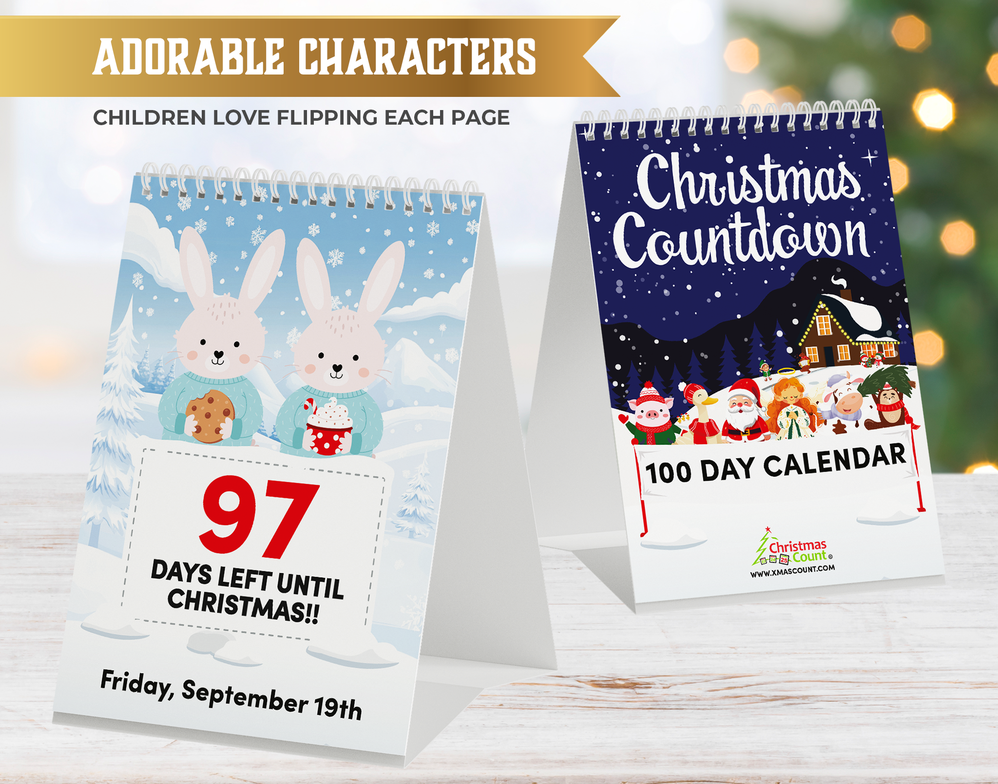100 Day Christmas Countdown Official Calendar 2025